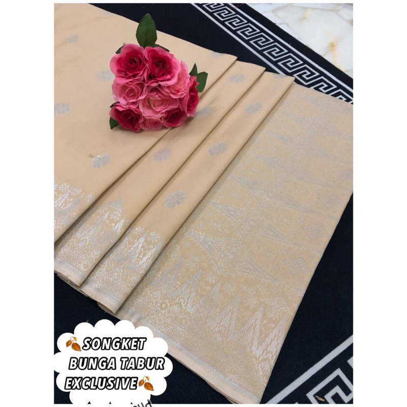 Songket bunga tabur, tenun,kain pasang,READY STOCK 2021 ...