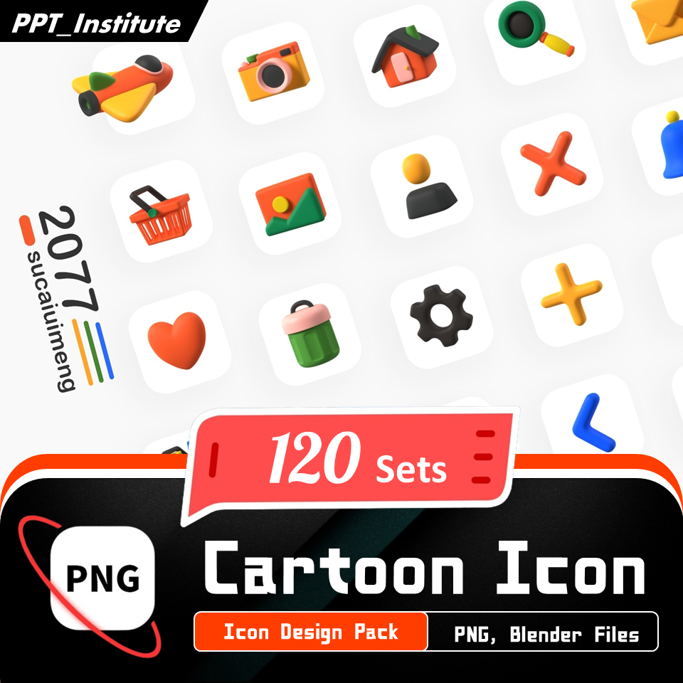 🔥 Vector Design Pack - 120 Sets 3D Cartoon Icon 🔥 Premium Logo Design ...