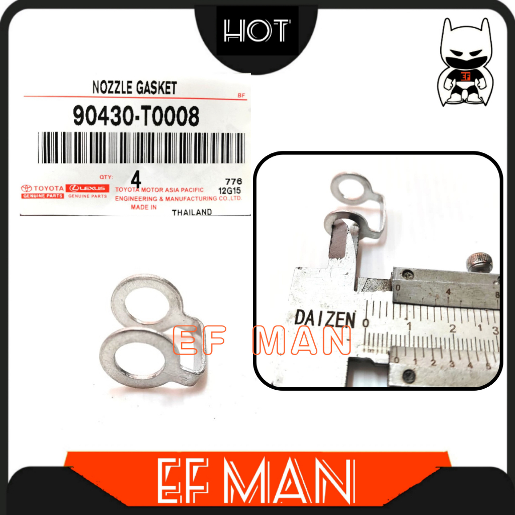 TOYOTA HILUX VIGO KUN25 KUN26 FUEL NAZZLE WASHER GASKET 90430-12037 ...