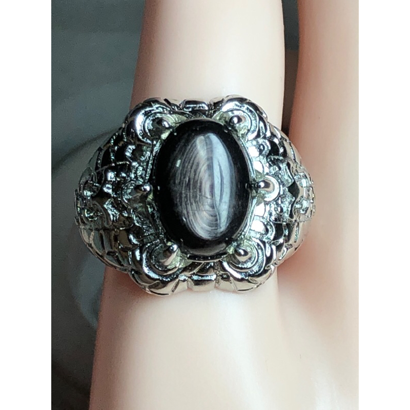 Natural Crystal: Hypersthene Men Ring(Adjustable) | Shopee Malaysia