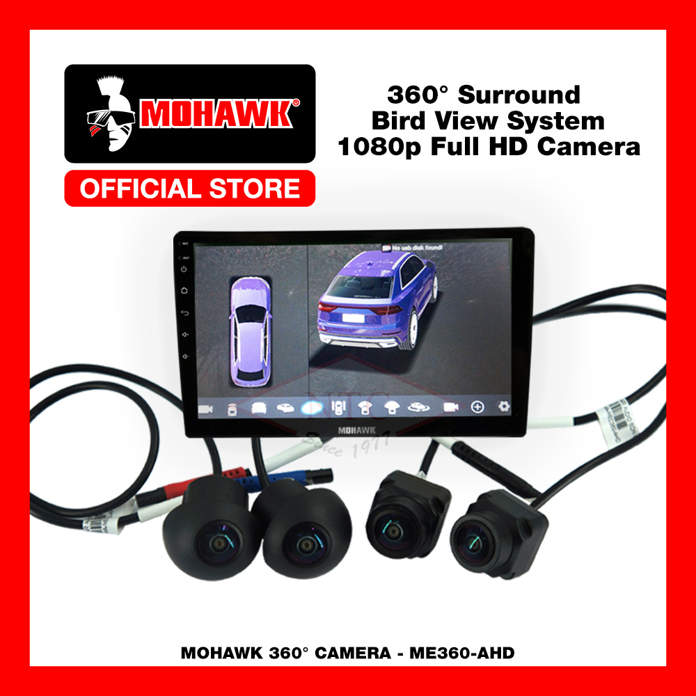 MOHAWK Car Audio 360° BIRD VIEW CAMERA For ANDROID PLAYER | Shopee Malaysia