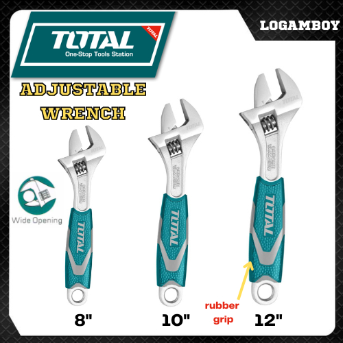 TOTAL ADJUSTABLE WRENCH SPANNER SPANAR HIDUP SPANNER SETS BUKA SCREWS 6 ...