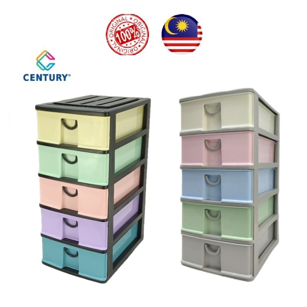 Century Mini Drawer A4 5 TIER Desk Organizer Storage Rak Kecil 5 ...
