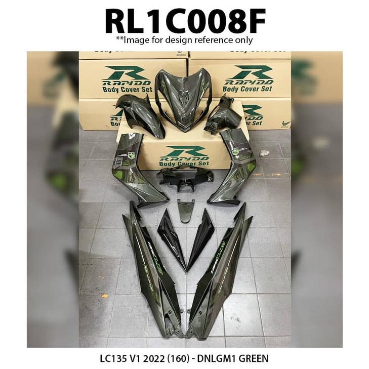 Rapido Coverset cover set (sticker Tanam) LC135 V1 2022 (160) DNLGM1 ...