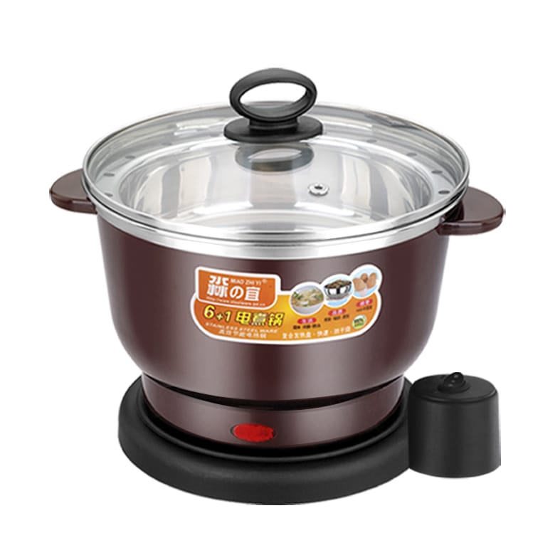 6 + 1 Multi-Functional Stainless Steel Electric Pot 2L 电煮锅 | Shopee ...