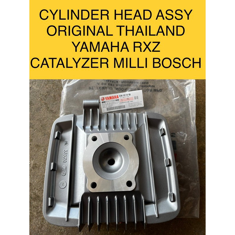 RXZ CYLINDER HEAD ASSY HEAD ORIGINAL THAILAND FOR YAMAHA RXZ MILLI BOSCH CATALYZER | Shopee Malaysia