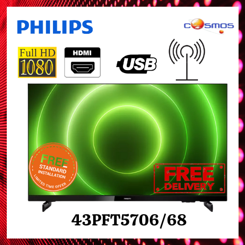 Philips 43 Inch Full HD LED TV 43PFT5706 | Shopee Malaysia