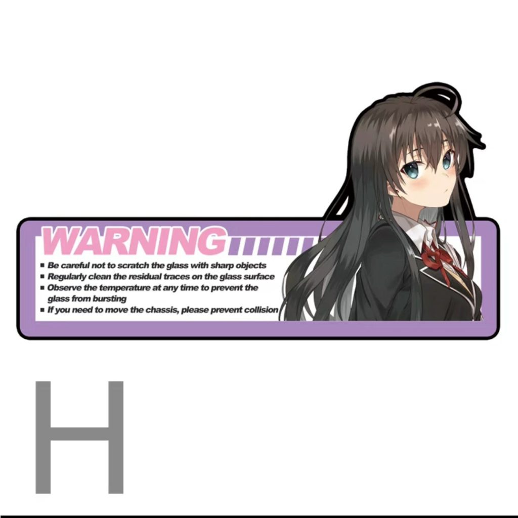Gawr Gura Hololive Vtuber Computer PC Case Sticker Transparent Glass ...