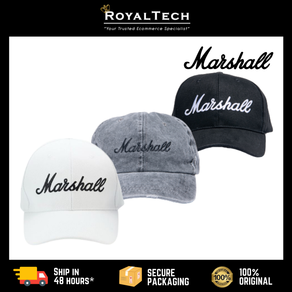 𝗠𝗔𝗥𝗦𝗛𝗔𝗟𝗟 HEADWARE SERIES HEADWARE SERIES - Baseball Cap Marshall Logo ...