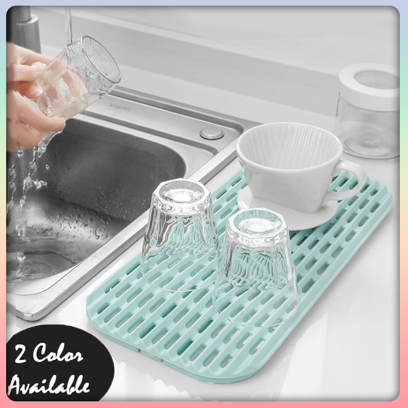 [Ready Stock] Kitchen Drain Tray Cup Holder Rectangle Drain Plate ...