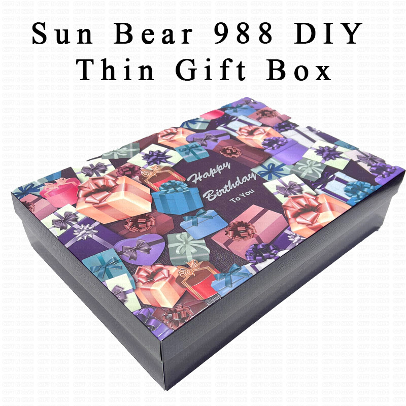 Sun Bear 988 DIY Thin Gift Box Foldable Kotak Hadiah | Shopee Malaysia