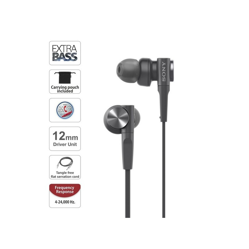 Sony MDR-XB75AP EXTRA BASS In-Ear Headphones (Original) 1 Year Warranty ...