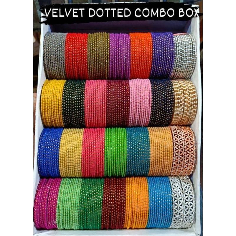 Velvet Dotted Bangle Grand Combo Set | Shopee Malaysia