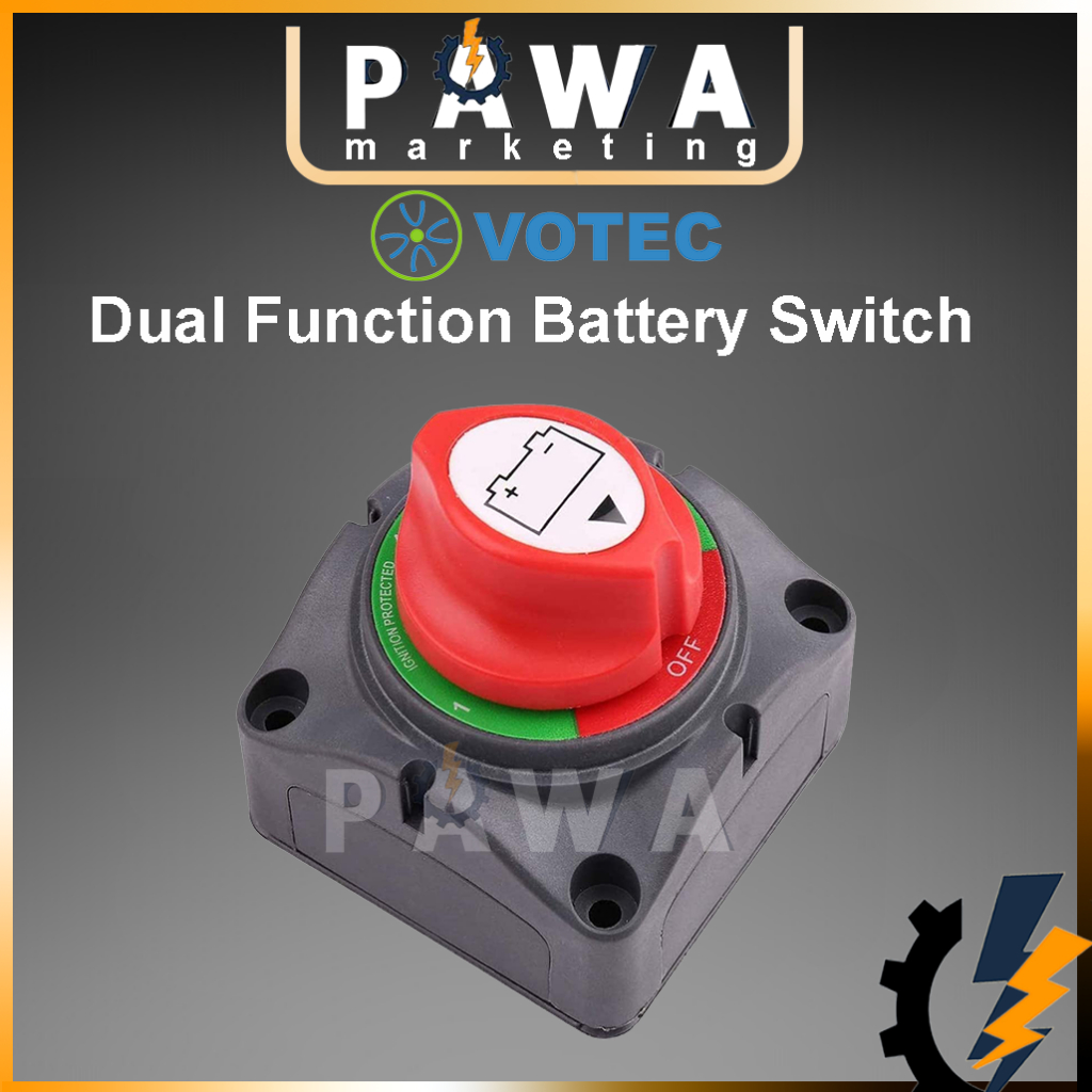 Pawa Dual Battery Main Switch Disconnector Isolator Cut Off Power ...