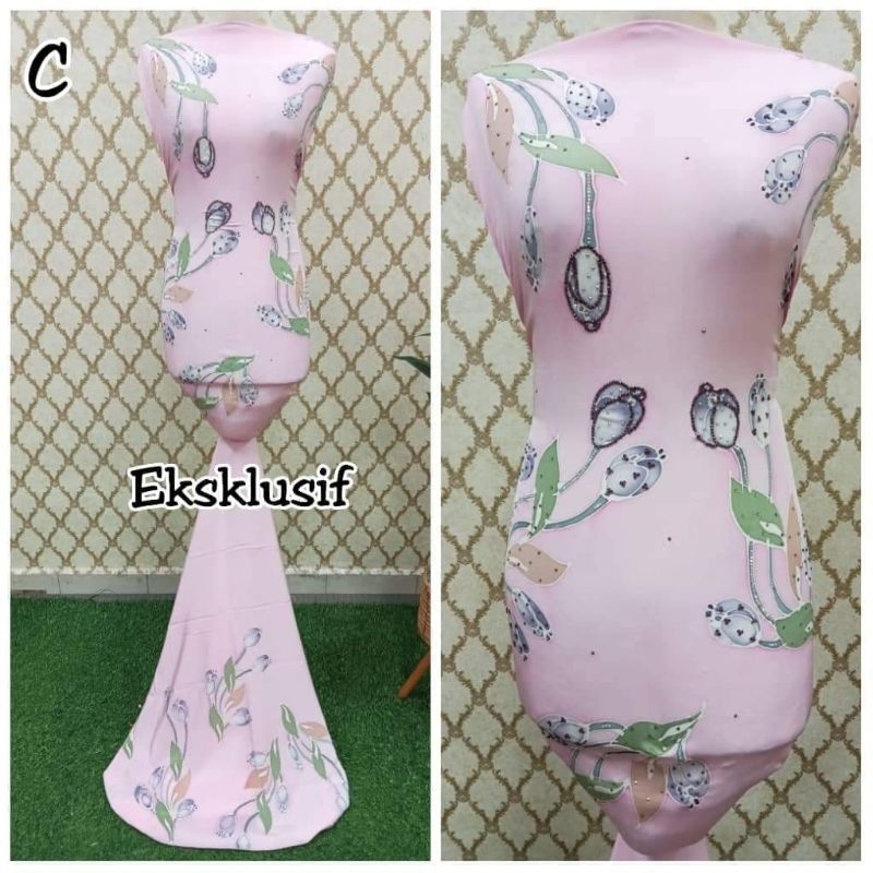 Batik Lukis Sutera Crepe Overlap Eksklusif Diamond Kain Pasang(Ready ...
