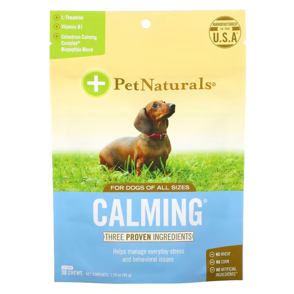 Pet Naturals, Calming, For Dogs, All Sizes, 30 Chews, 1.59 oz (45 g ...