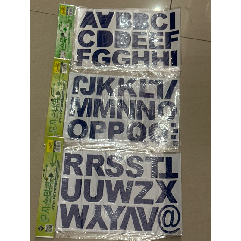 LETTER PVC STICKER A TO Z 1 piece ready stock | Shopee Malaysia