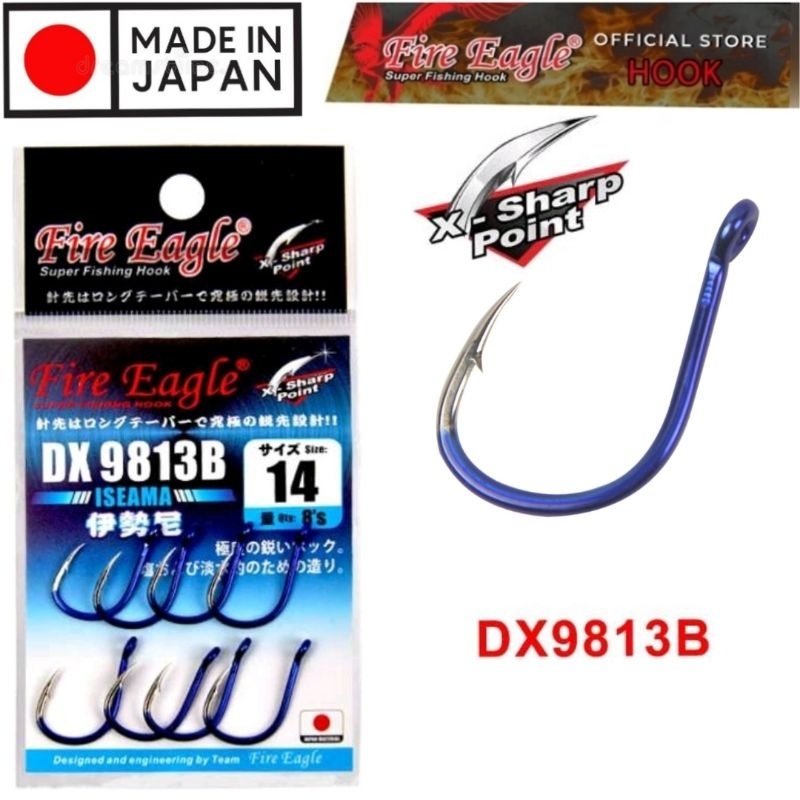 (MADE IN JAPAN) MATA KAIL ISEAMA FIRE EAGLE DX 9813B SUPER SHARP FISHING HOOK MADE FROM HIGH ...