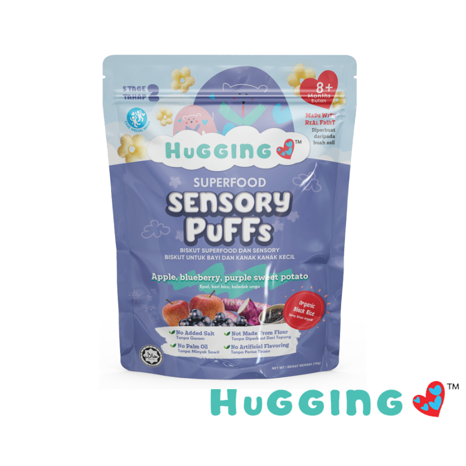 Hugging Love Organic Baby Superfood Puff - Blueberry + Apple + Purple ...