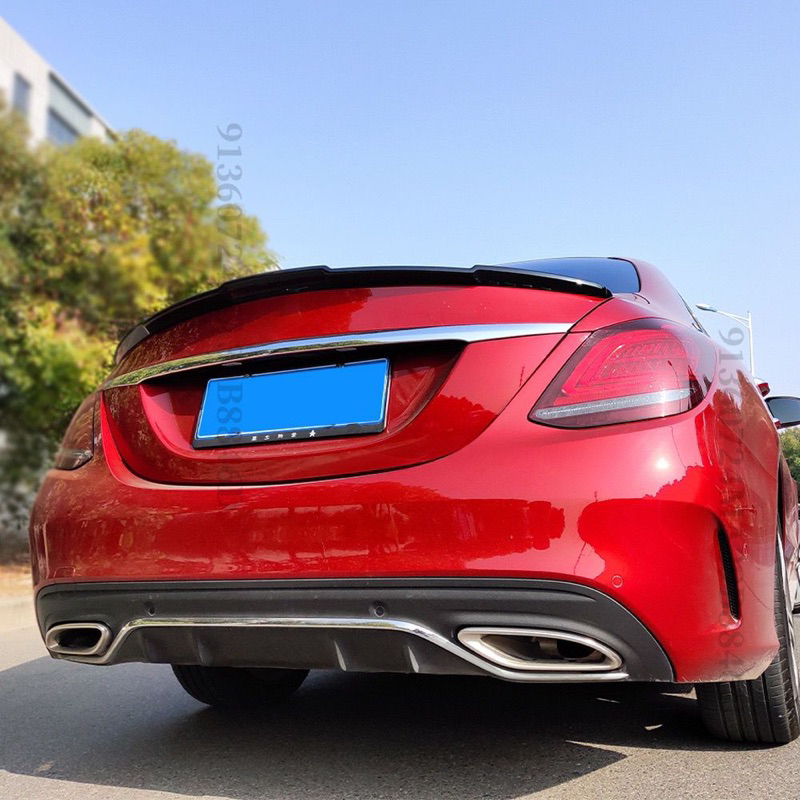Mercedes Benz W205 Sedan AMG C43 C63 Rentechrear trunk boot spoiler lip ...