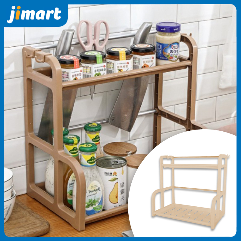 Jimart Spice Rack Organizer 2 Tier High Quality Design Kitchen Storage ...
