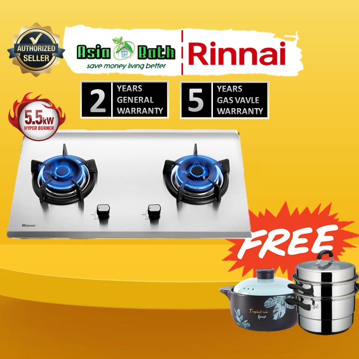 Rinnai Gas Stove RB72S Hyper Burner 5.5kw Stainless Steel Gas Stove RB-72S ,Gas Hob | Kitchen ...