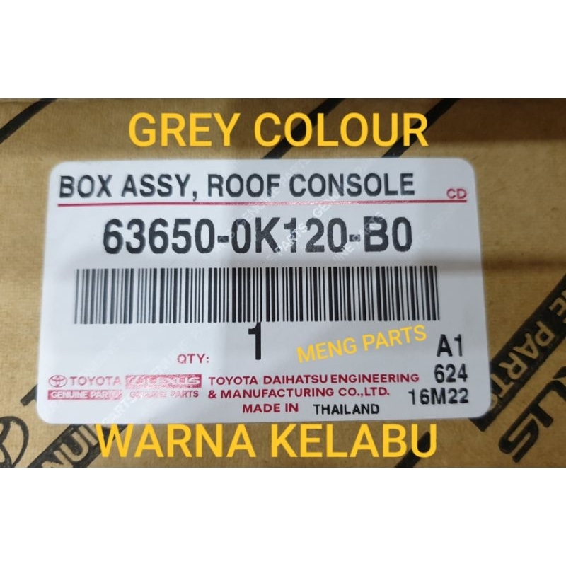 ORIGINAL TOYOTA HILUX REVO ROCCO ROQUE ROOF CONSOLE ,SUN GLASS HOLDER ...