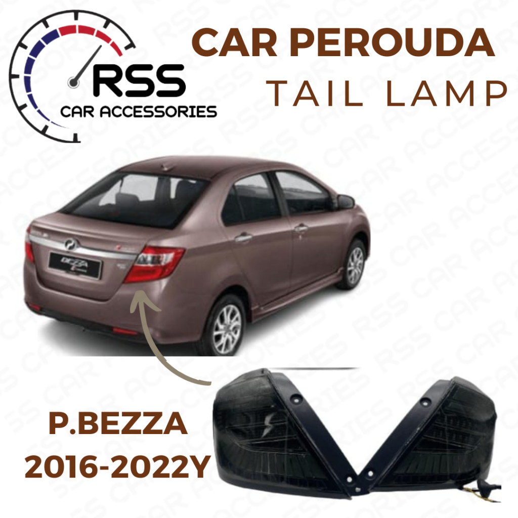 PERODUA BEZZA 2016-2022 TAIL LAMP SMOKE COVER | Shopee Malaysia