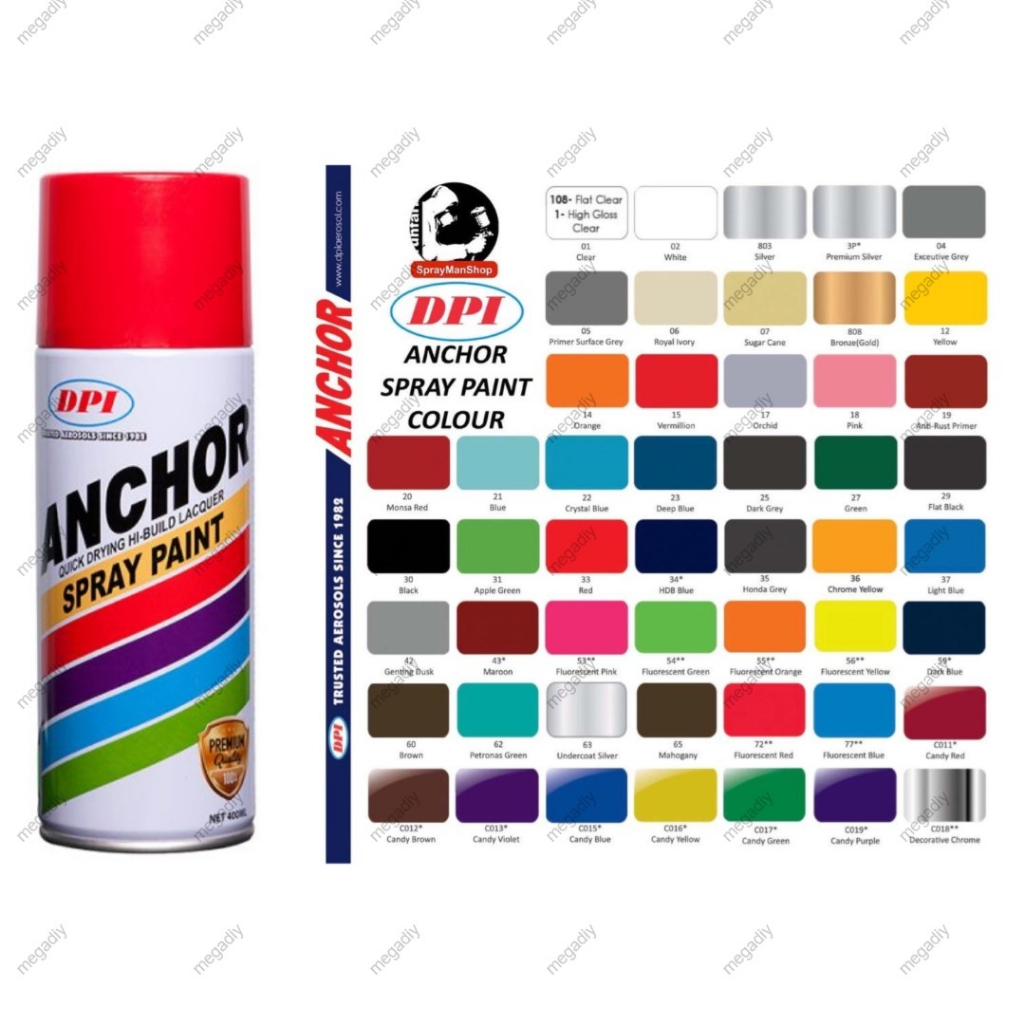 Anchor Spray Paint Standard Colours | Shopee Malaysia
