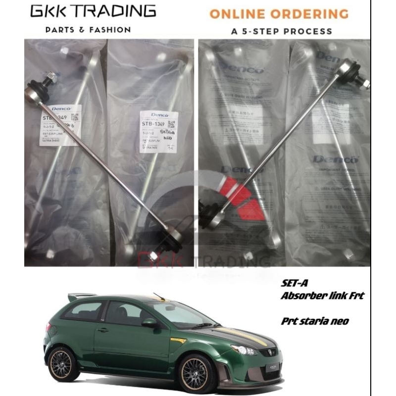 FRONT STABILIZER LINK PROTON SATRIA NEO ABS LINK DENCO | Shopee Malaysia