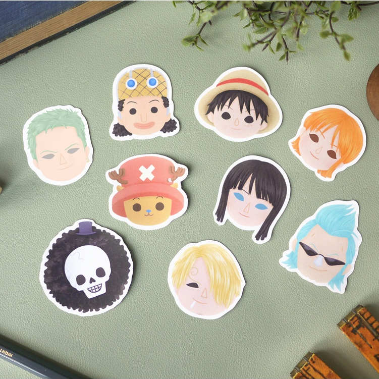 One Piece Anime Sticker Pack | Straw Hats | Luffy | Chopper | Manga ...
