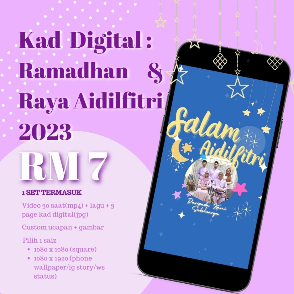Kad Raya Digital | E-Kad Raya | Video Kad Raya | Kad Raya WhatsApp/IG ...