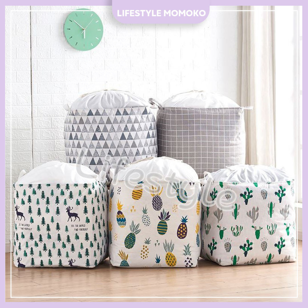 105L / 140L / 210L Large Size Quilt ClothesToy Storage Box Laundry ...
