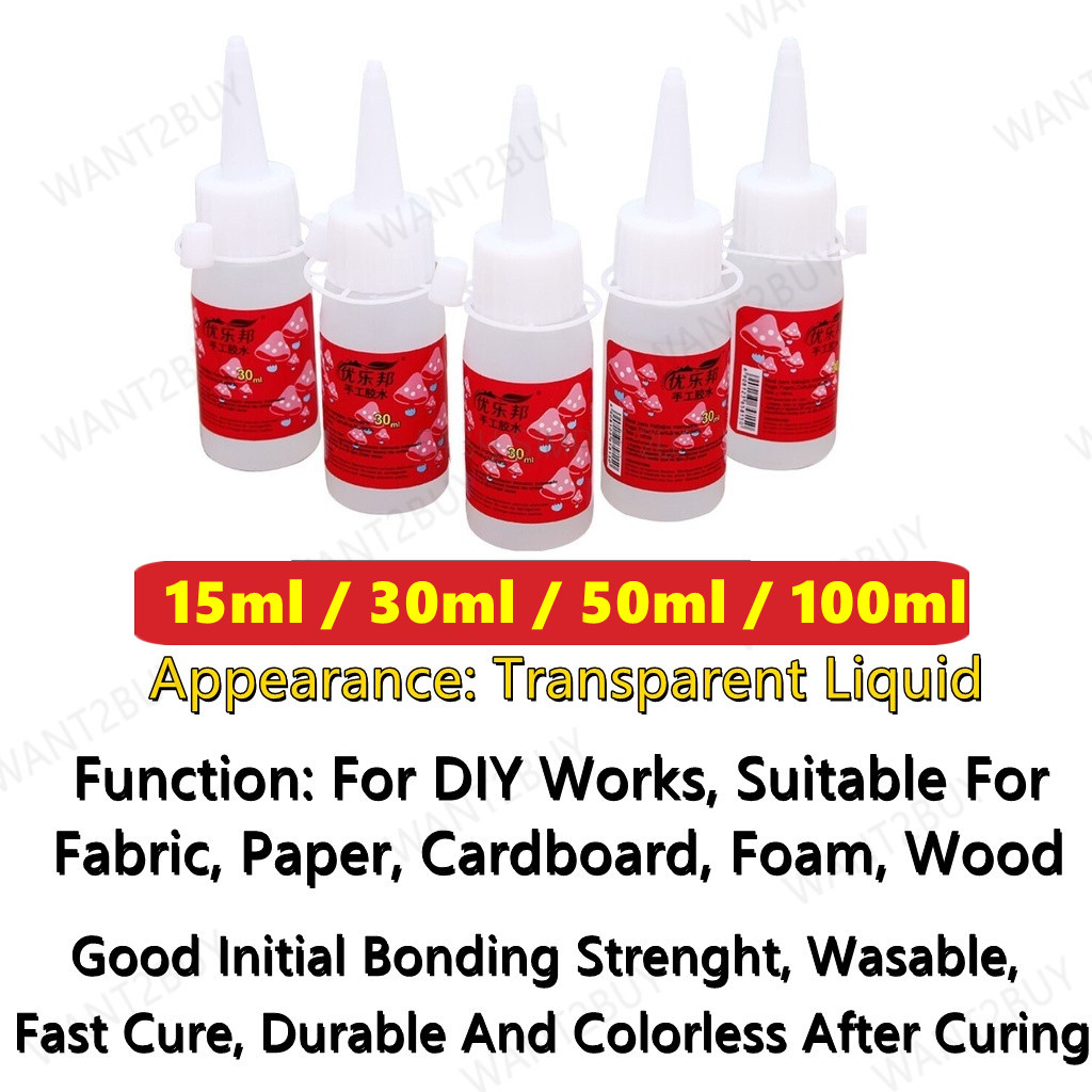 15/30/50/100ml DIY Alcohol Sili White Silicone Glue Gum Craft ...