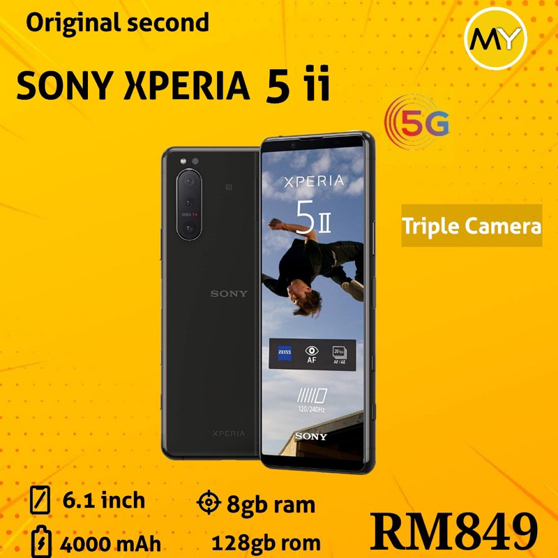 Sony Xperia 5 ii (5G) 8GB RAM+128GB ROM (Original Second) 3 Months ...