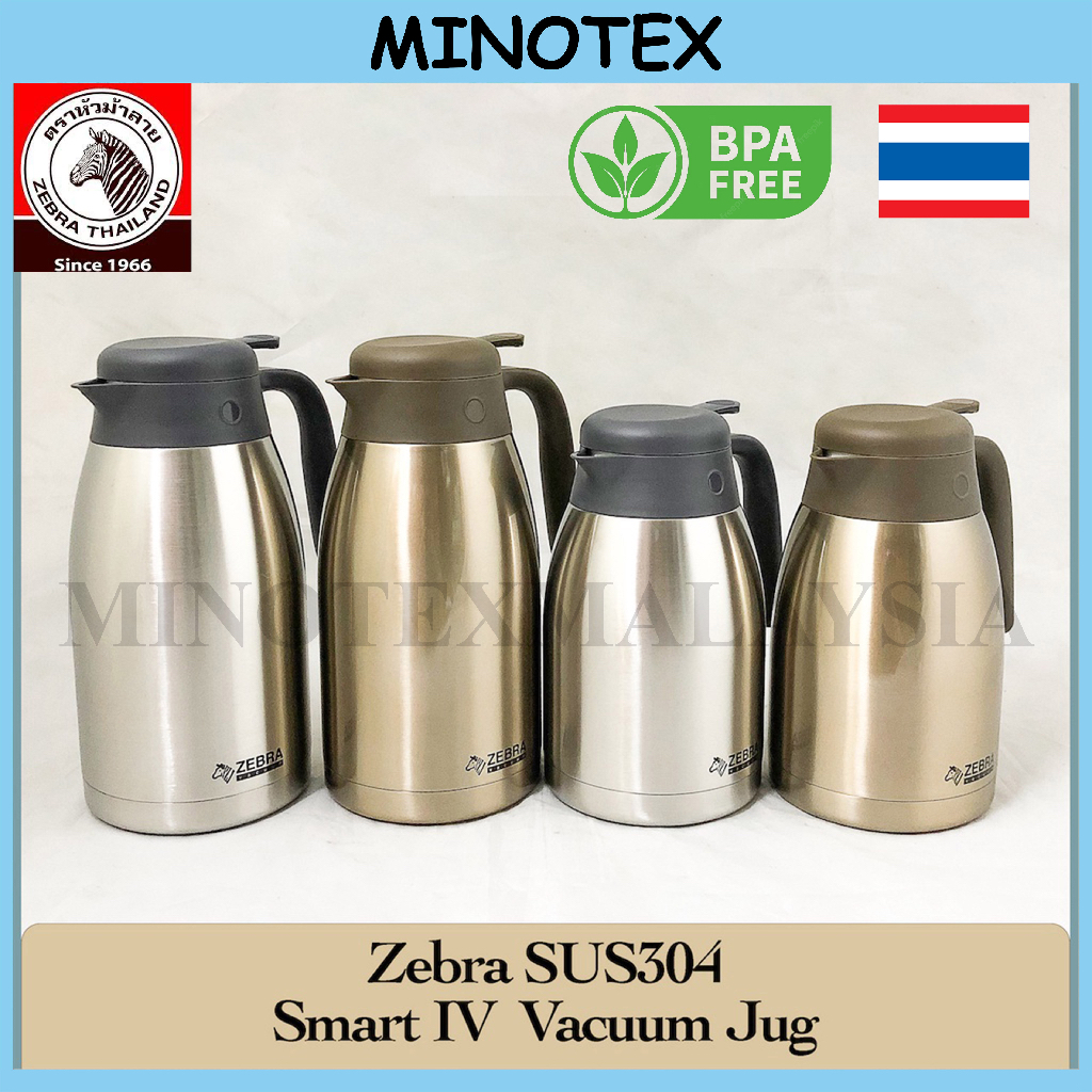 Zebra SMART IV Vacuum Jug 1.5L, 2.0L, thermos, thermo jug (BPA Free ...