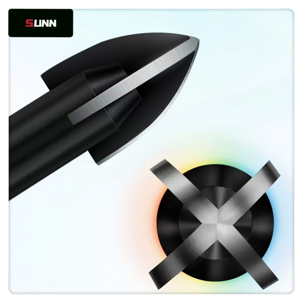 SUNN Cross Hex Drill Bit Set 3pc Multifunction Hexagon Shank Drill Bits ...