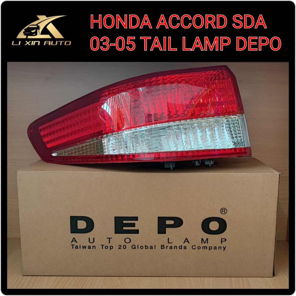 (DEPO) HONDA ACCORD SDA 2003-2005 TAIL LAMP TAIL LIGHT ( MADE IN TAIWAN ...