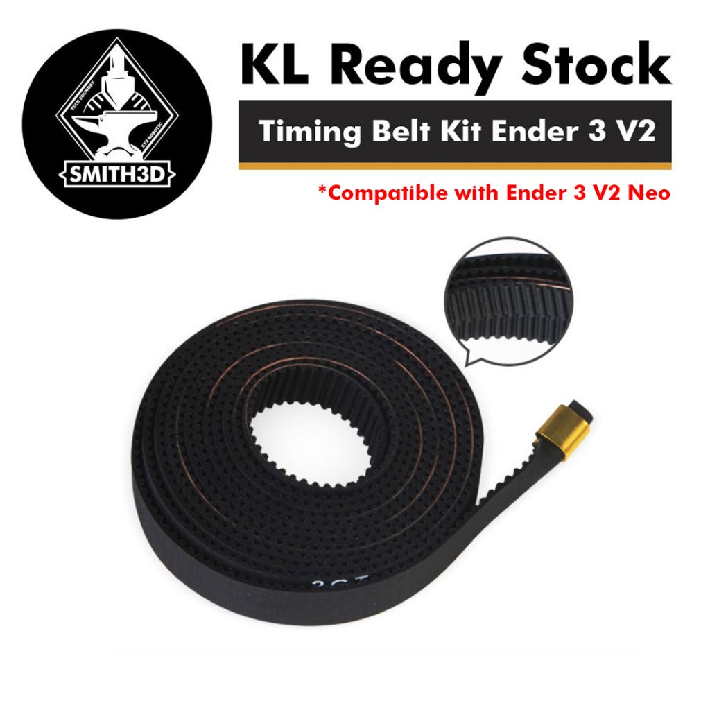 Creality Timing Belt Kit Replacement Ender 3 V2 Compatible with V2 Neo Y-Axis X-Axis Belt 3D ...