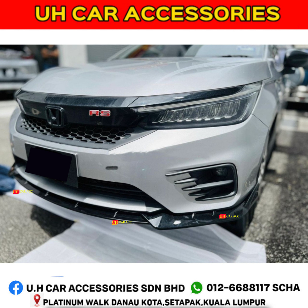HONDA CITY GN2 HATCHBACK SEDAN FRONT DIFFUSER LIP LIPS BODYKIT GLOSSY ...