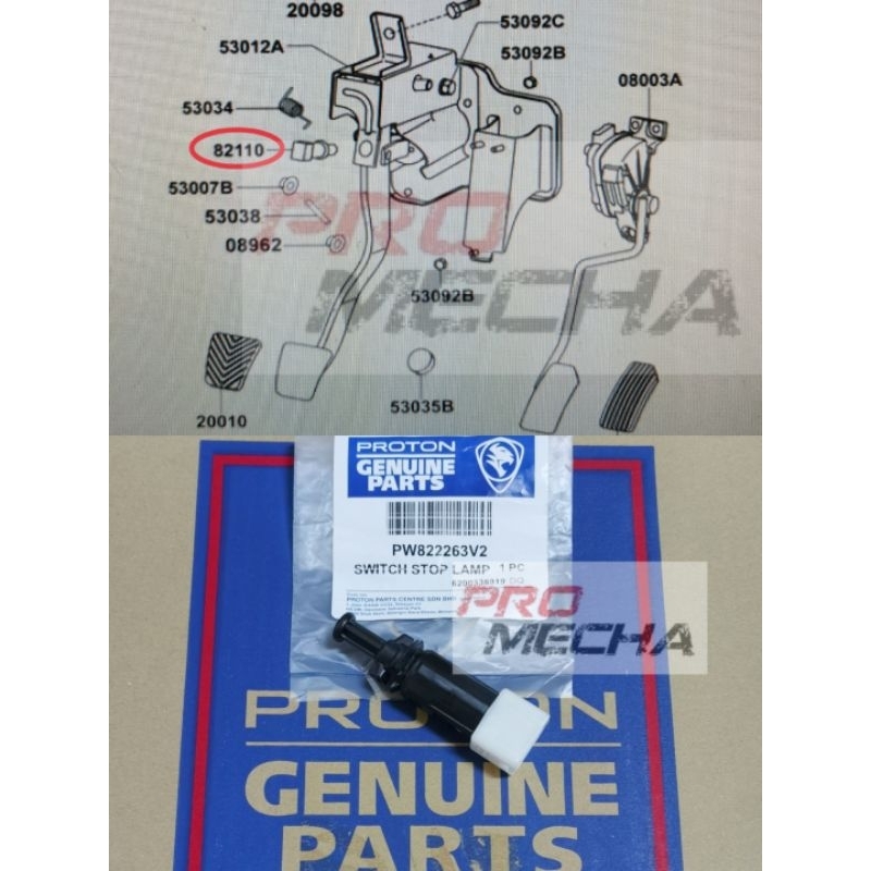 ORIGINAL PROTON BLM BRAKE SWITCH EXORA, PREVE, WAJA, GEN2, PERSONA ...