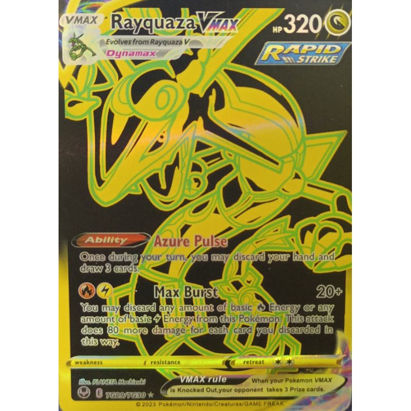 Pokemon tcg Single !! Rayquaza VMAX - TG29/TG30 -Sword & Shield: Silver Tempest | Shopee Malaysia