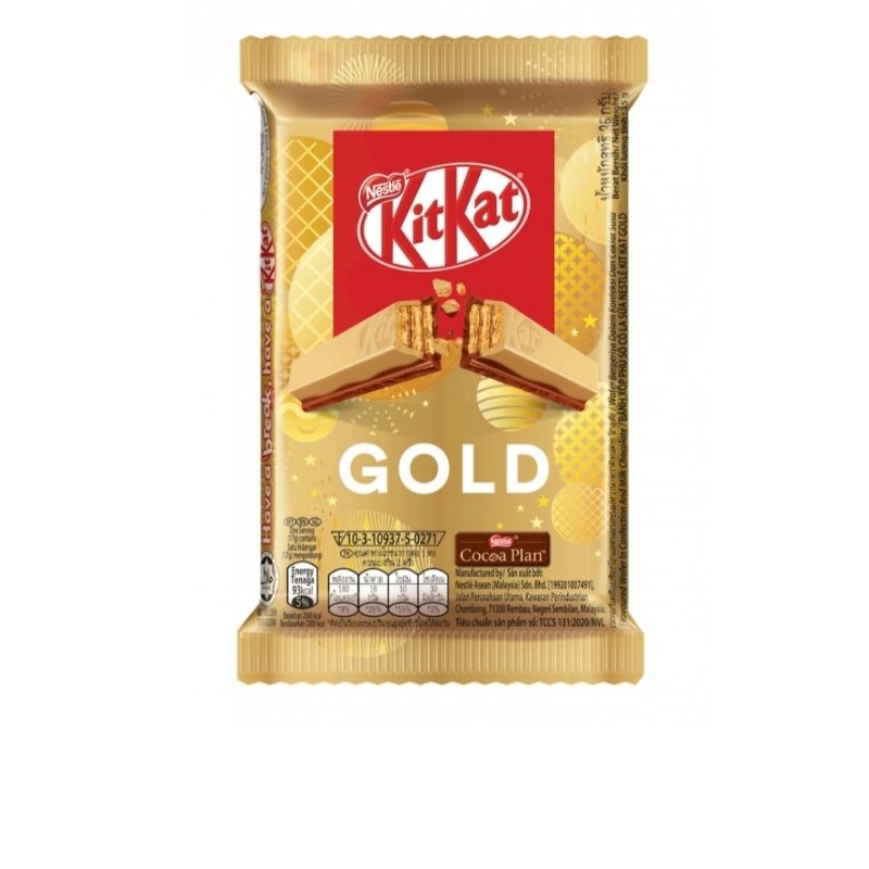 KITKAT KIT KAT Gold 4F 4-Fingers Milk Chocolate 35g | Shopee Malaysia