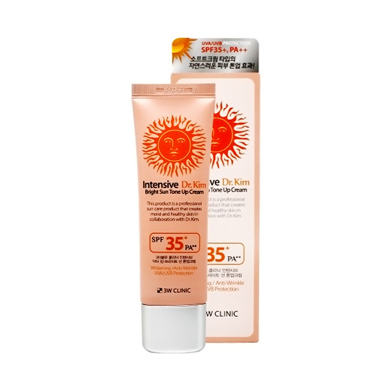 [3W CLINIC] Intensive Dr. Kim Bright Sun Tone Up Cream 50ml | Shopee ...