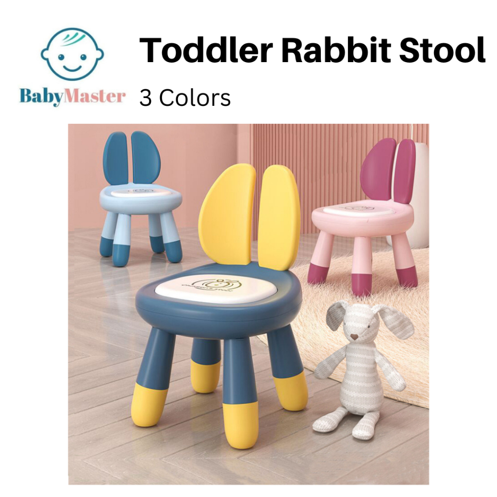 Cute Kids Chair Rabbit Children Kids Chair Backrest Stool Anti-slip ...