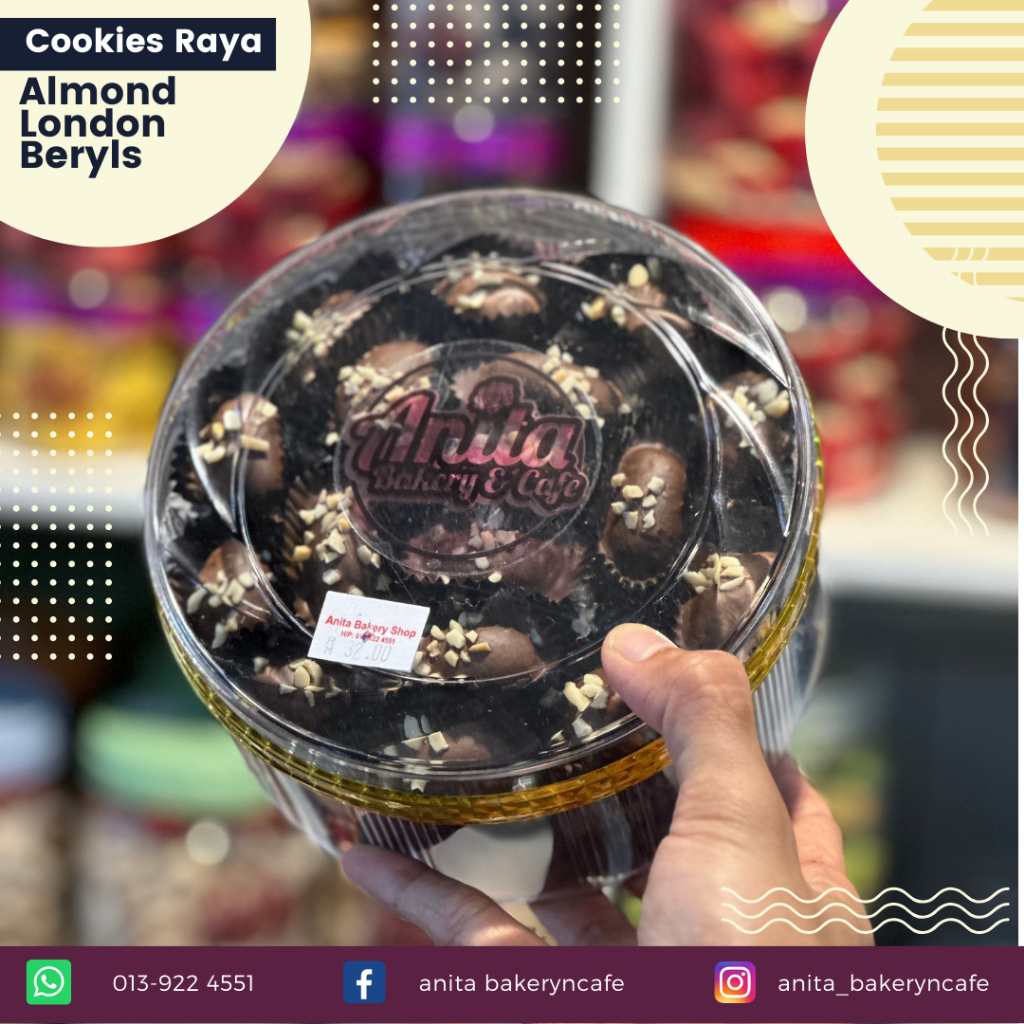Biskut Raya 2023 Almond London 56pcs/balang | Shopee Malaysia