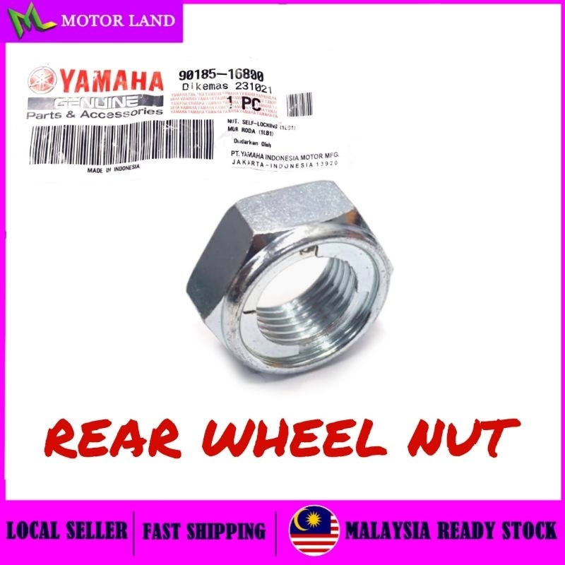YAMAHA EGO AVANTIZ SOLARIZ NMAX N MAX NMAX155 REAR HUB NUT REAR WHEEL ...