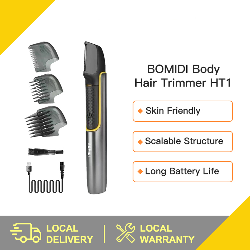 BOMIDI HT1 Body Hair Trimmer for Men Women Personal Groomer Pubic Hair Personal Trimmer Back ...