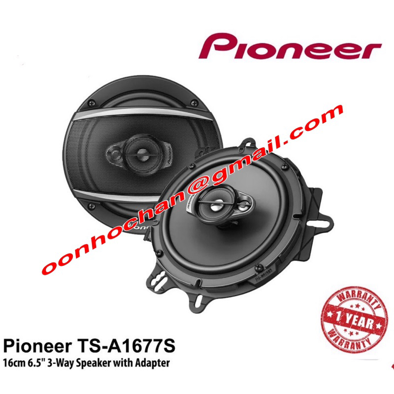 PIONEER TS-A1677S 6.5” 3-WAY SPEAKER WITH ADAPTER | Shopee Malaysia