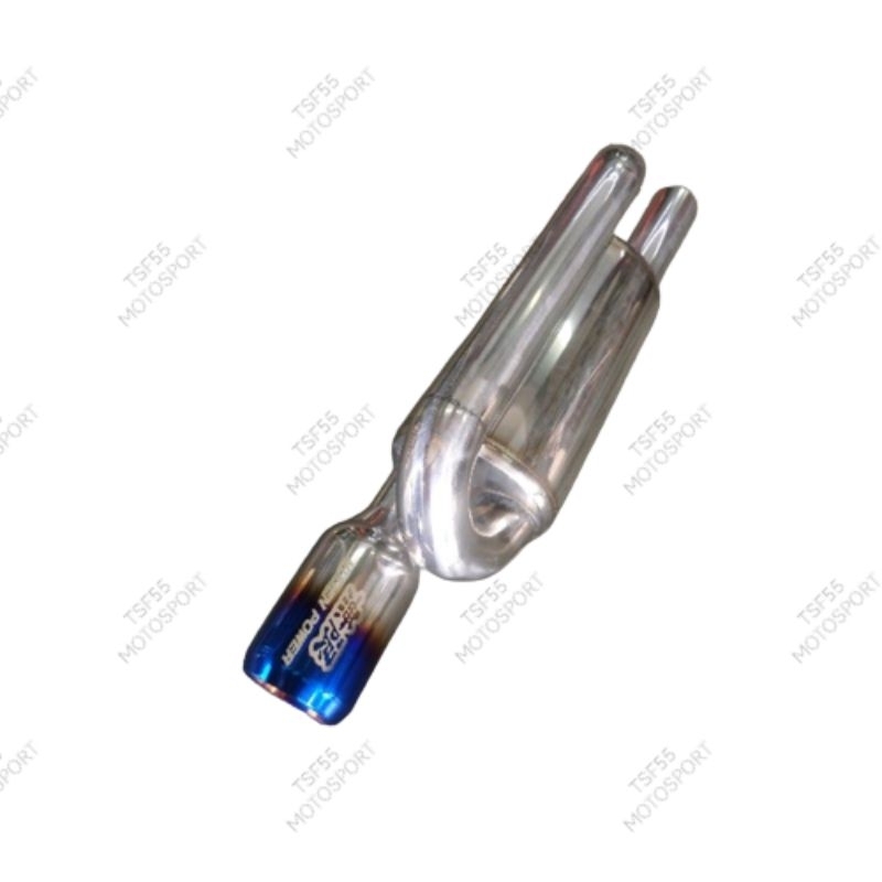 Mugen Honda Toyota Nissan Perodua Proton Car Exhaust Titanium Blue Tip ...